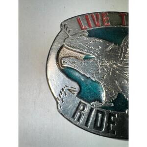 Other | Rare Vintage Live To Ride Ride To Live Belt Buckle Harley ...